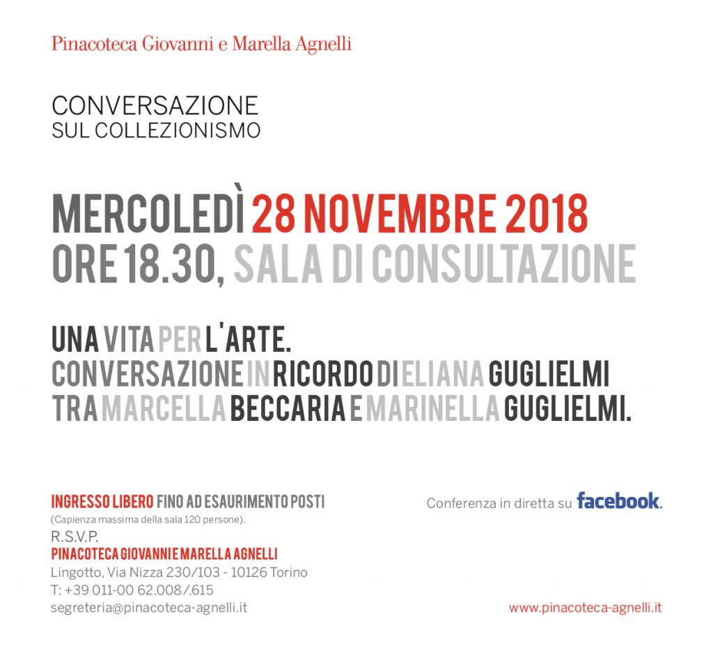A Life for Art: Conversation in Memory of Eliana Guglielmi - Castello ...
